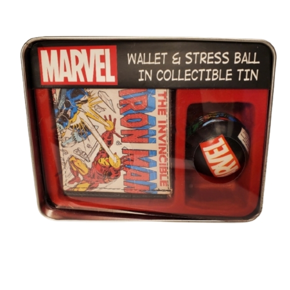 Marvel | Bags | New In Box Marvel Iron Man Wallet Stress Ball Gift Set ...